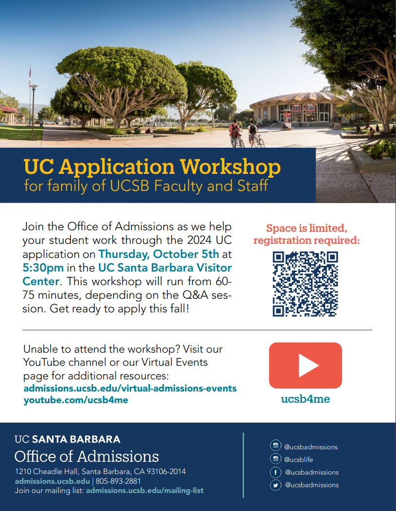 Home | UC Santa Barbara | My Family Resources